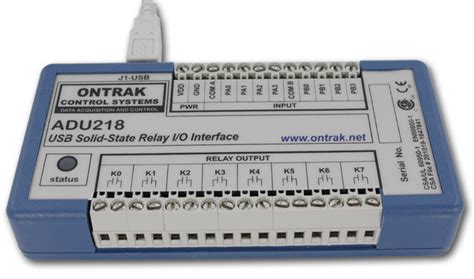 ADU218 USB Solid State Relay I O Interface 1 8 Channel
