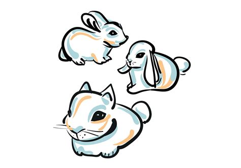 Free Cute Bunny Vector Download Free Vector Art Stock Graphics And Images