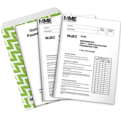 WJEC Past Papers Mark Schemes MME Revise