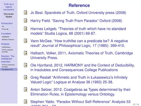 Truth As A Logical Connective Ppt