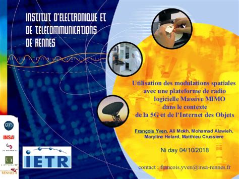 Pdf Using Spatial Modulations With A Massive Mimo Software Radio Platform In The Context Of 5g