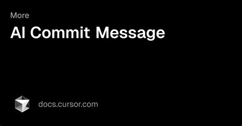 Cursor Ai Commit Message