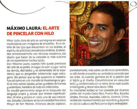 Press Maximo Laura Award Winning Tapestries Directly From The Museum