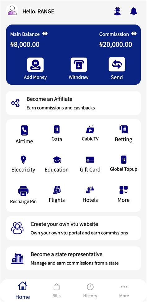Vtu App With Reseller Option 2000 Bill Payments Included