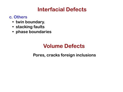 Ppt Chapter 4 Imperfections In Solids Powerpoint Presentation Free
