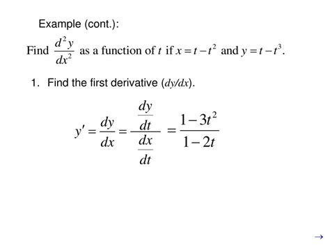 Ppt 91 Parametric Curves 92 Calculus With Parametric Curves Powerpoint Presentation Id472559