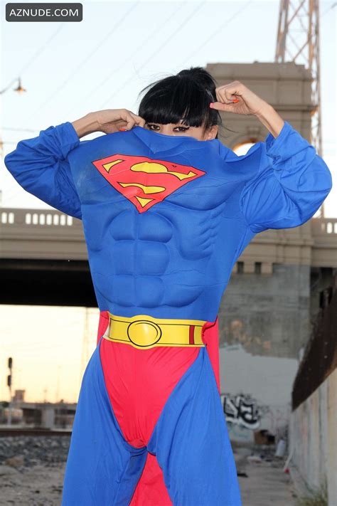 Bai Ling Sexy In A Superman Costume For Halloween Aznude