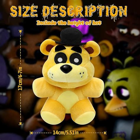 Golden Freddy Plush 65five Nights Bonnie Foxy Chica Springtrap
