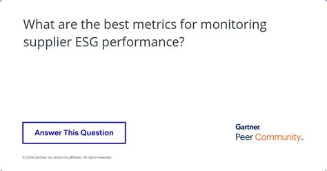 What Are The Best Metrics For Monitoring Supplier Esg Performance