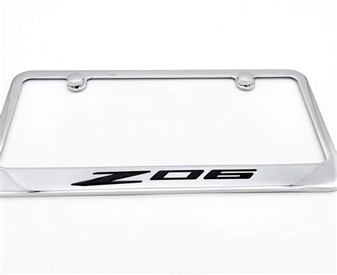 C8 Corvette Z06 License Plate Frame
