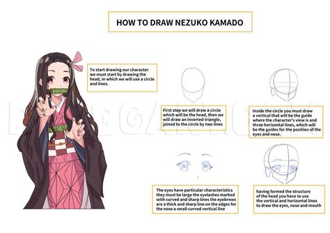 Nezuko Kamado Drawing Lesson Drawing Step By Step By Orbitmonk