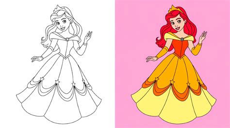 Disney Princess Coloring Pages Suchdrawing