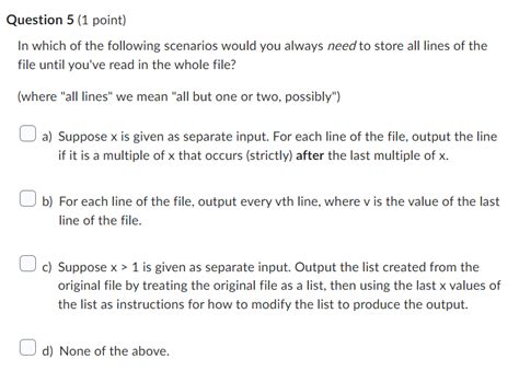 Solved Question Point In Which Of The Following Chegg