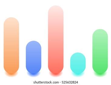 Bar Chart Bar Graph Random Levels Stock Illustration 525632824