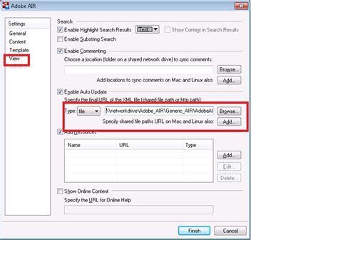how to setup air help auto update adobe community 2178865
