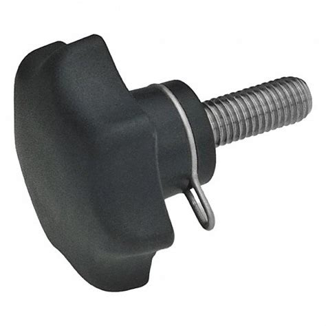 Jw Winco 7 Point Plastic W Ss Thread Hand Knobs With Loss