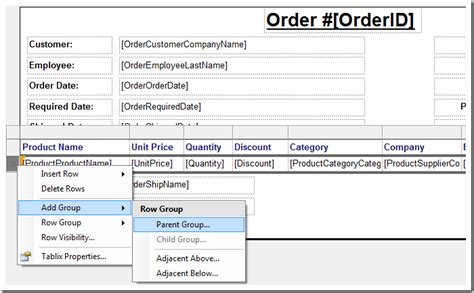 Code On Time Sample Applications Order Form Report Multi Level Grouping