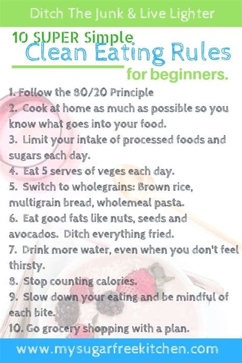 10 Simple Clean Eating Rules For Guaranteed Success Clean Eating