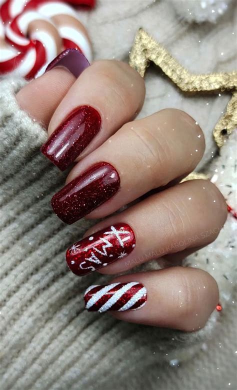 50 Festive Holiday Nail Designs And Ideas Plaid Joy Nails