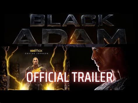 Black Adam Official Trailer Youtube
