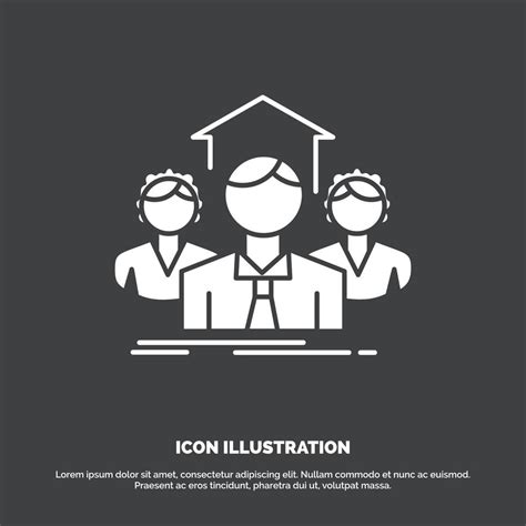 Team Business Teamwork Group Meeting Icon Glyph Vector Symbol For Ui And Ux Website Or