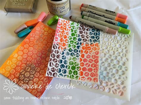 Some Fiddling On The Kitchen Table Darkroom Door Polka Dots Stencil 3