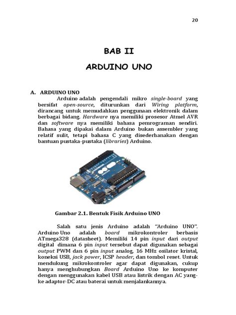 Bahan Arduino Uno Kelas Xi Ipa 5 Pdf Komputer