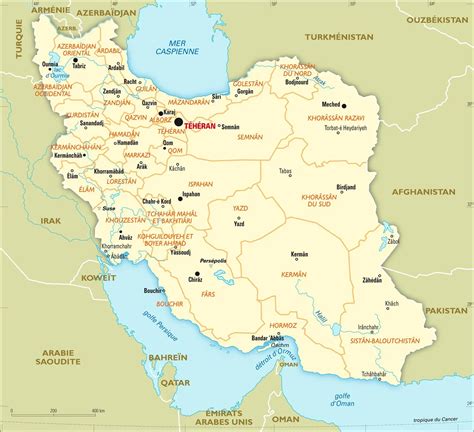 Iran Carte Administrative Média Encyclopædia Universalis