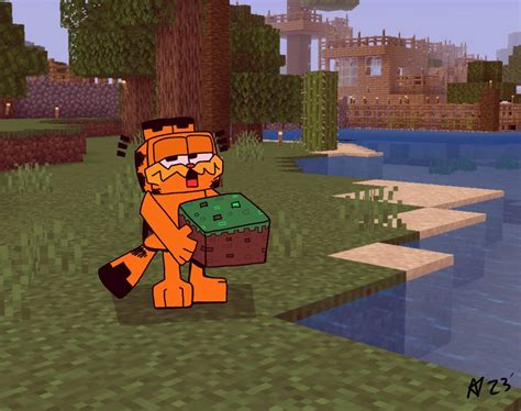 Drew Garfield In My Minecraft Server Thats My House In The Background R Garfield