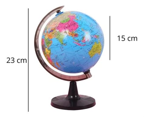 Globo Terrestre Mapa Mundi Girat Rio De Mesa Educativo Mebuscar Brasil