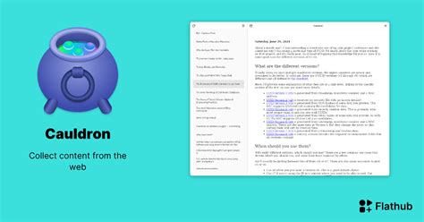Install Cauldron on Linux | Flathub
