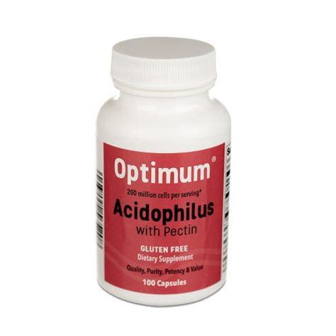 Acidophilus Lactobacillus Wpectin Probiotic Capsules