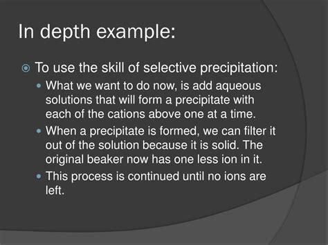 Ppt 08 Selective Precipitation Powerpoint Presentation Free Download Id1974174