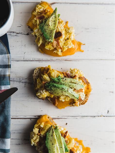 Bacon Egg And Avocado Breakfast Toast Dad With A Pan