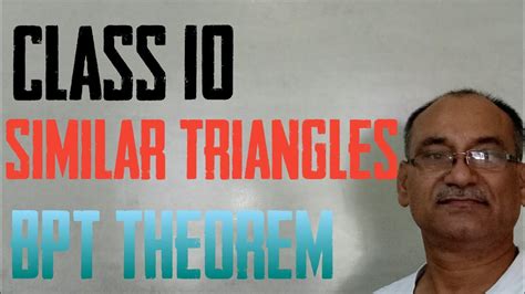 Class Similar Triangles Proof Of BPT Theorem YouTube