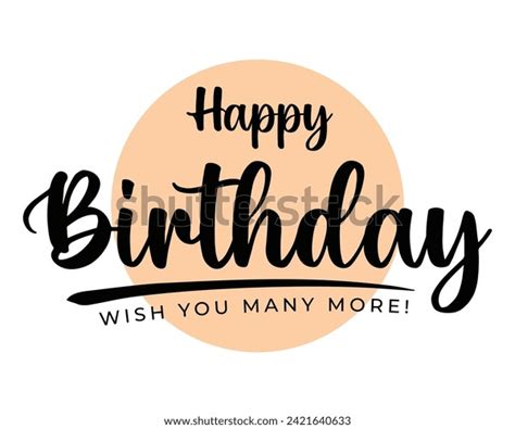 Happy Birthday Happy Birthday Handwritten Text Stock Vector Royalty