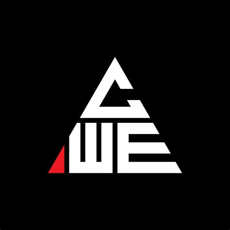 Cwe Triangle Letter Logo Design With Triangle Shape Cwe Triangle Logo