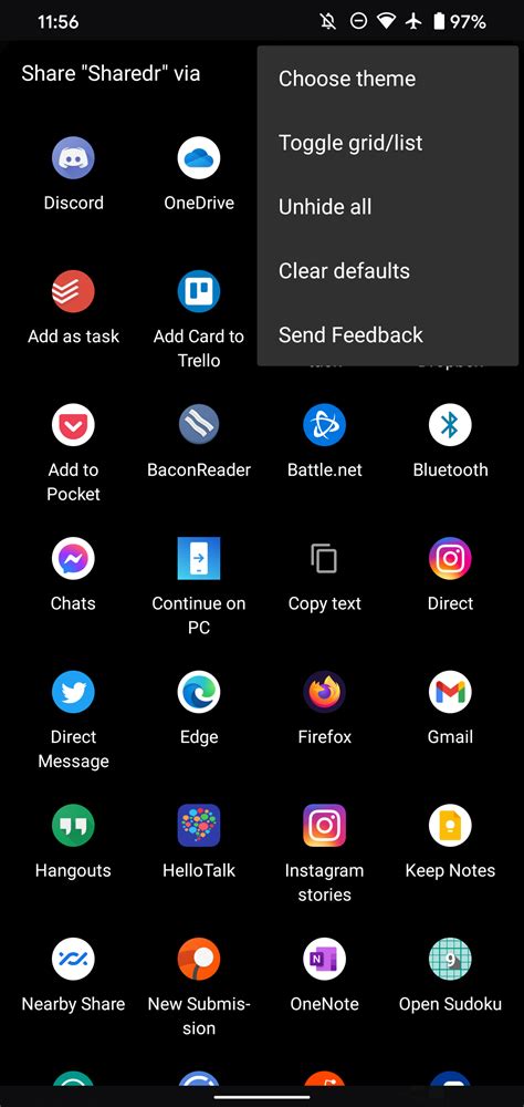 how to customize and remove apps from android s share menu