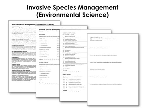 Invasive Species Management Environmental Science Made By Teachers