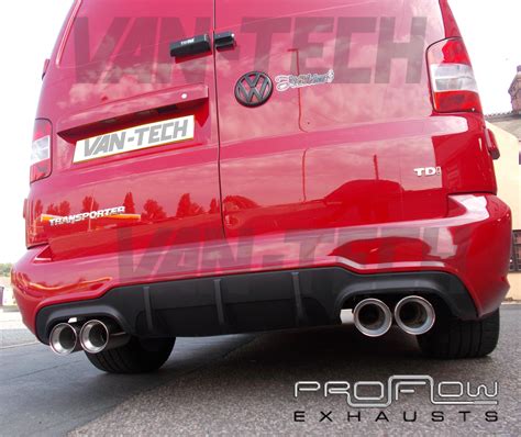 Vw T5 T5 1 Transporter Stainless Steel Custom Exhaust Back Box Dual
