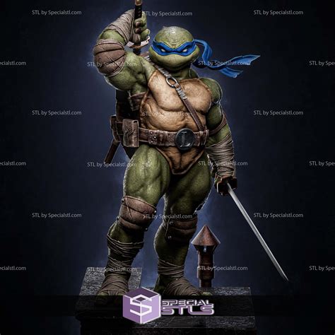 Tmnt Leonardo Pizza House 3d Model Sculpture Specialstl