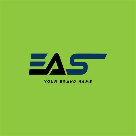 Eas Text Logo Design Vector 21639340 Vector Art At Vecteezy