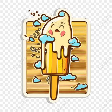 만화 일러스트 구름 아이스크림 스티커 디자인 클립 아트 벡터이스트상표 Png 일러스트 무료 다운로드 Lovepik