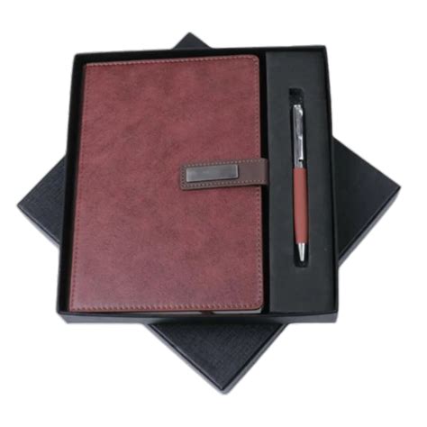 2 In 1 Leather Maroon Suede Notebook And Pen Set At ₹ 350set In Ghaziabad Id 2856434391691