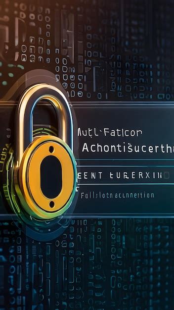 Premium Photo Multifactor Authentication Lock Symbol With Key And Biometric Overlay