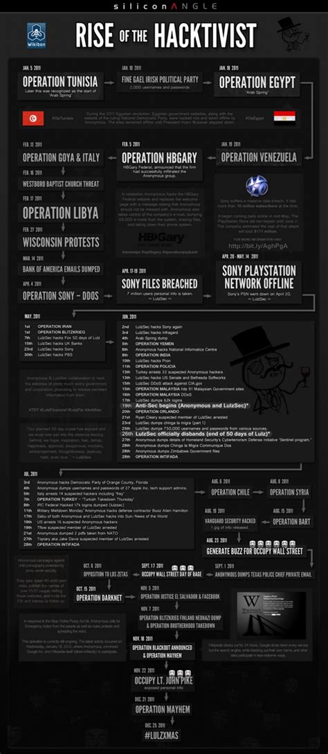 Hacktivism Recent History 2012 [infographic]