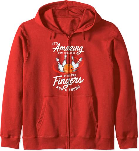 Bowling Sex Joke Inspired Shocker Related Two Fingers And Th Zip Hoodie