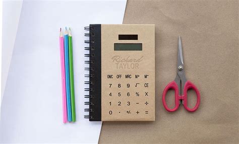 Personalized Calculator Notebook Qualtry