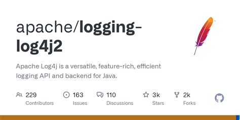 apache logging log4j2 · discussions · github