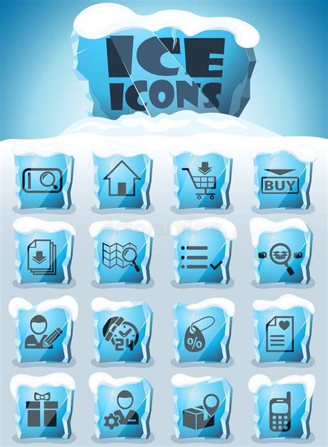 E Commerce Interface Icon Set Stock Vector Illustration Of Clock